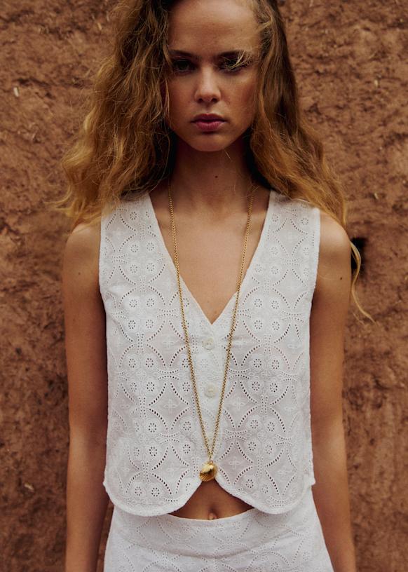 Noor Blouse - Caltha Ecru - Organic Cotton - Octobre Éditions