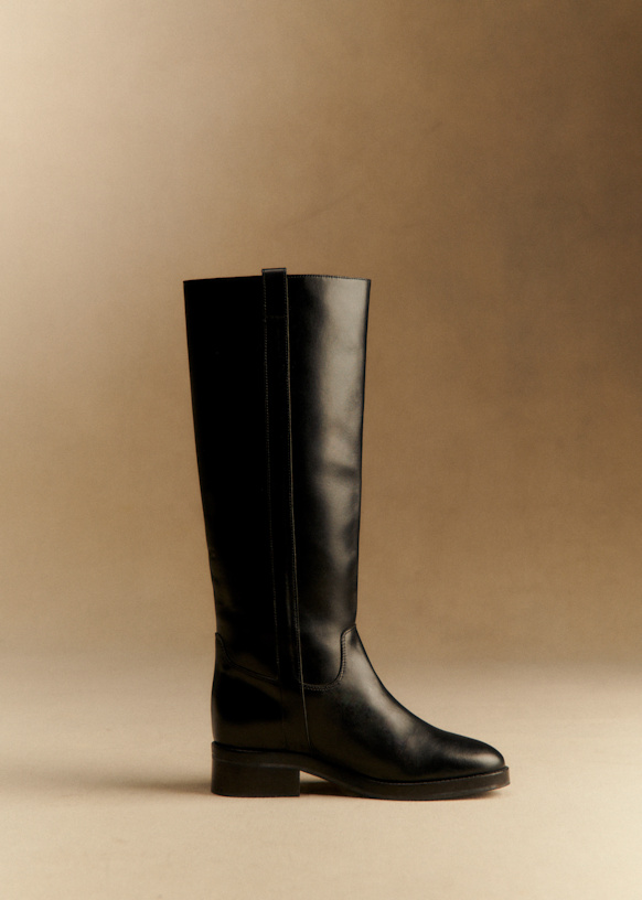 Bridget Knee Boots - Sandstone - Bovine leather - Sézane
