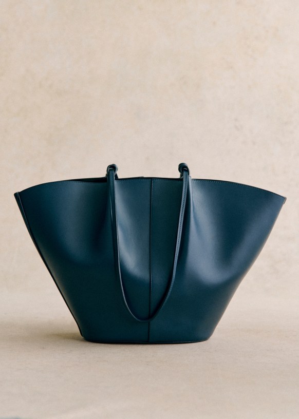 Mara Bag - Smooth Blue Denim - Bovine leather - Octobre Éditions