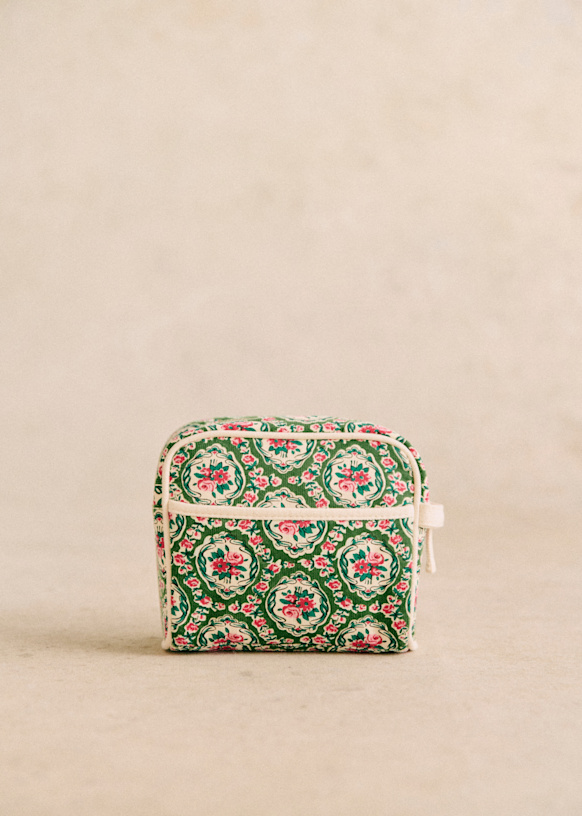 Beauty pouch - Floral Medalion - Recycled cotton - Sézane