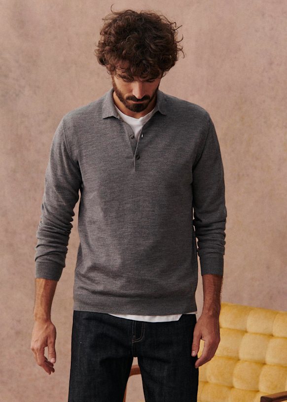 Mike Sweater - Navy - Wool - Octobre Éditions