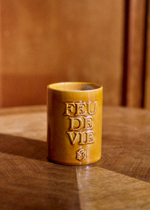 Feu de vie Candle - Amber - Raspberry - Ceramic - Sézane