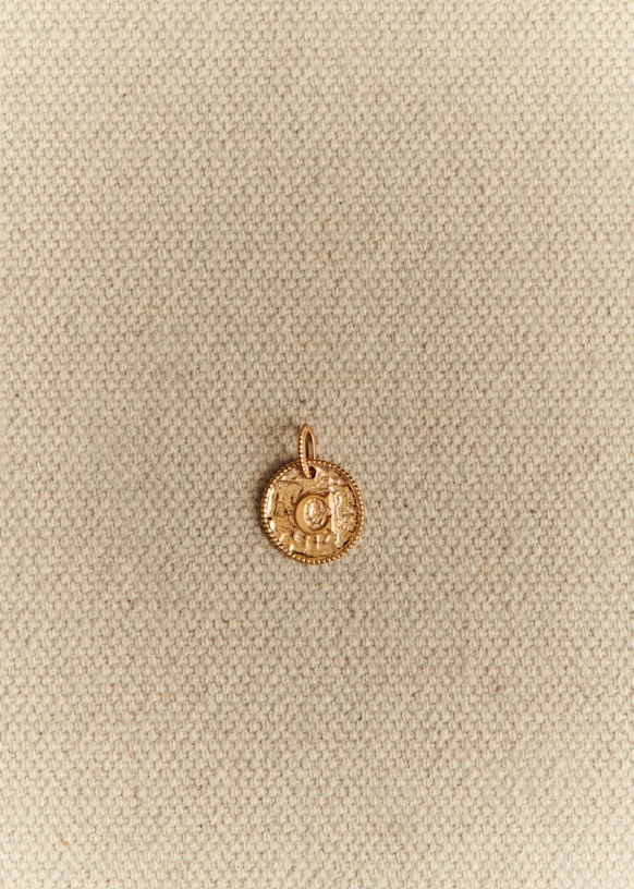 Sara Pendant - 9-carat gold - Letters A to H - Letter C - 9 Carats Gold ...