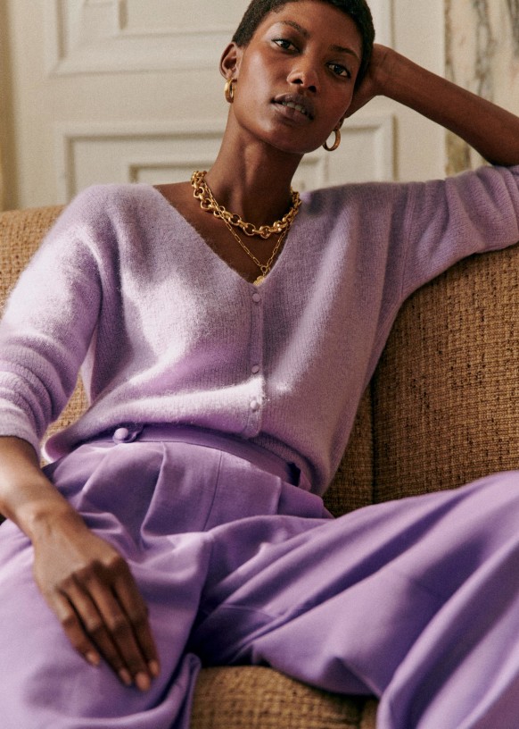 Barry cardigan - Red - Super kid mohair - Sézane