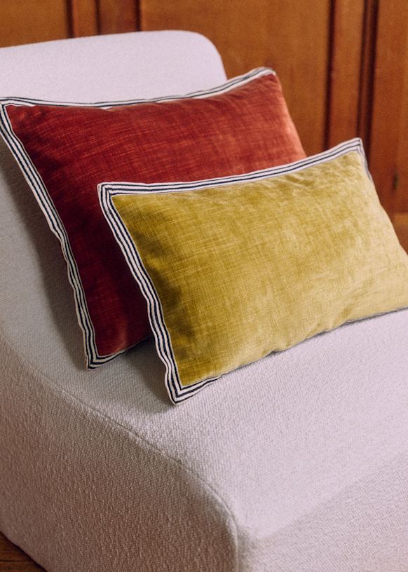 Coussin Velours Texturé - Grand modèle - Sienne - Sézane