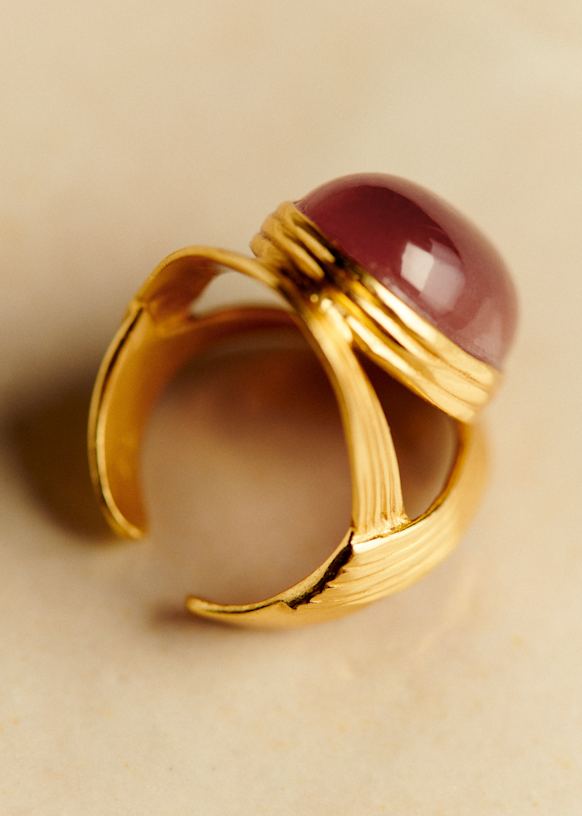 Raja Ring - Mother-of-pearl Pendant - Majority recycled brass - Sézane