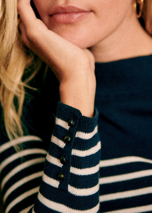 Pull Simon - Vert Flash - Coton Biologique - Sézane