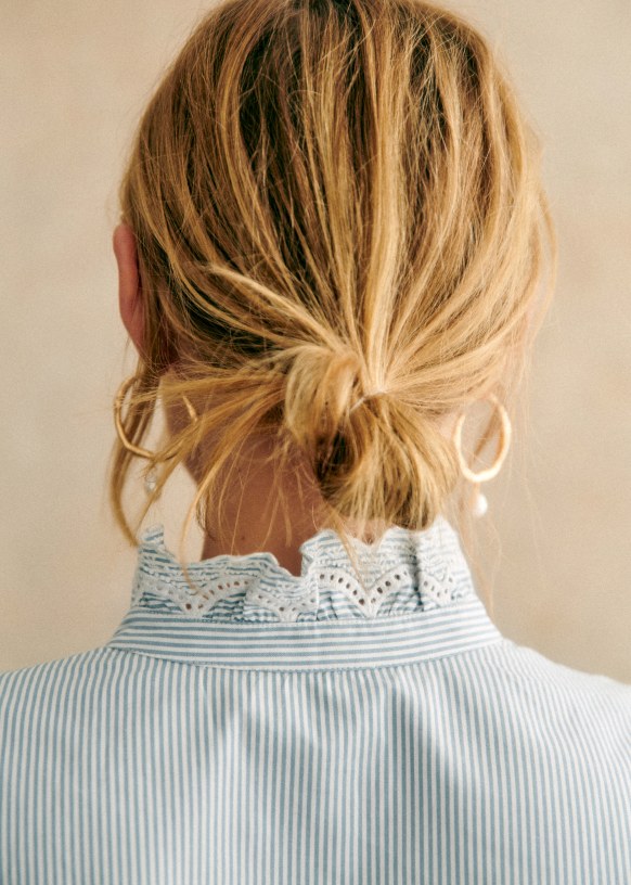 Chlo Shirt - Blooming blue - Cotton - Octobre Éditions