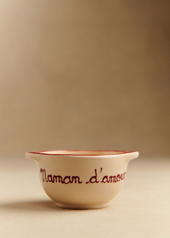 Maman d'Amour Bowl - Sézane x Maison Roussot - Dark Red - Ceramics ...