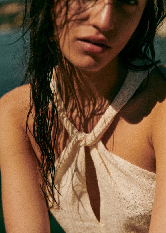 Marissa Top - Cream - Organic cotton - organic textile - Octobre Éditions