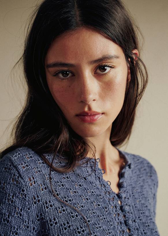 Martie Cardigan - Mineral Blue - Organic cotton - organic textile ...