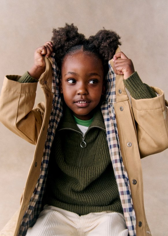 Auguste Parka - Beige - Organic cotton - organic textile - Sézane