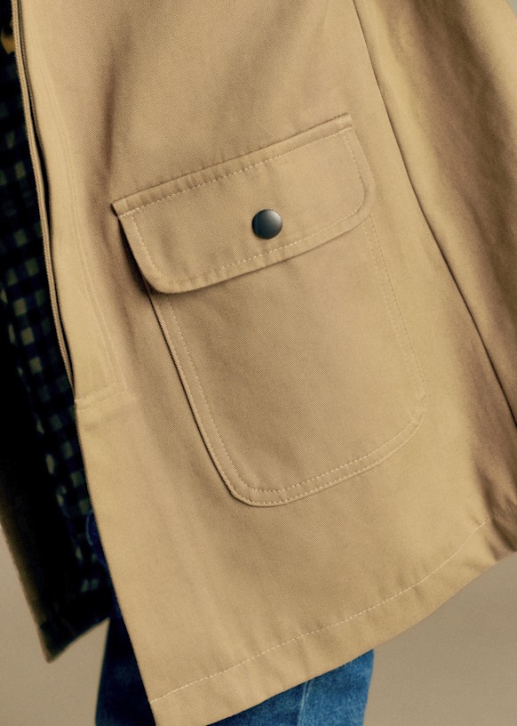 Auguste Parka - Beige - Organic cotton - organic textile - Sézane