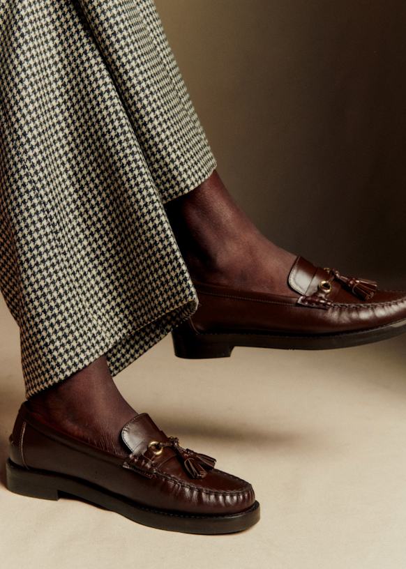 Darcie Loafers - Glossy Chocolate - Bovine leather - Sézane