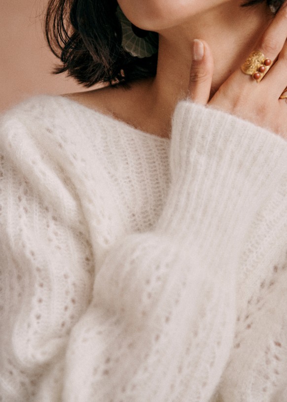 Rosa Jumper - Rosewood - Kid mohair - Sézane