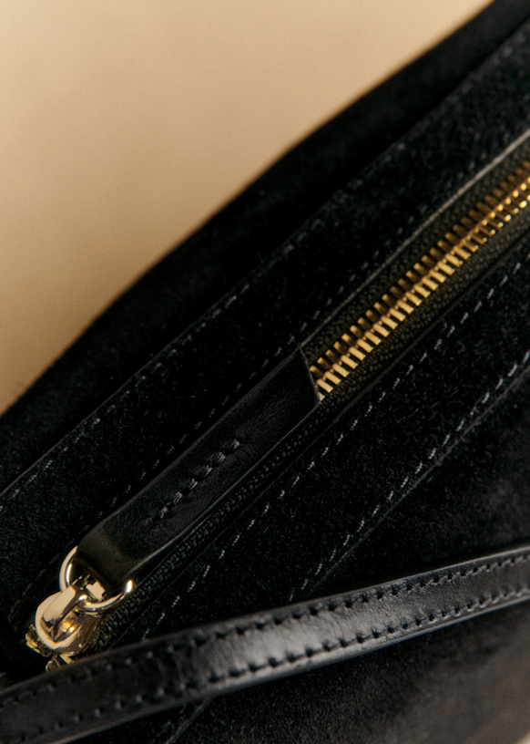 Lou Bag - Black - Bovine leather - Sézane