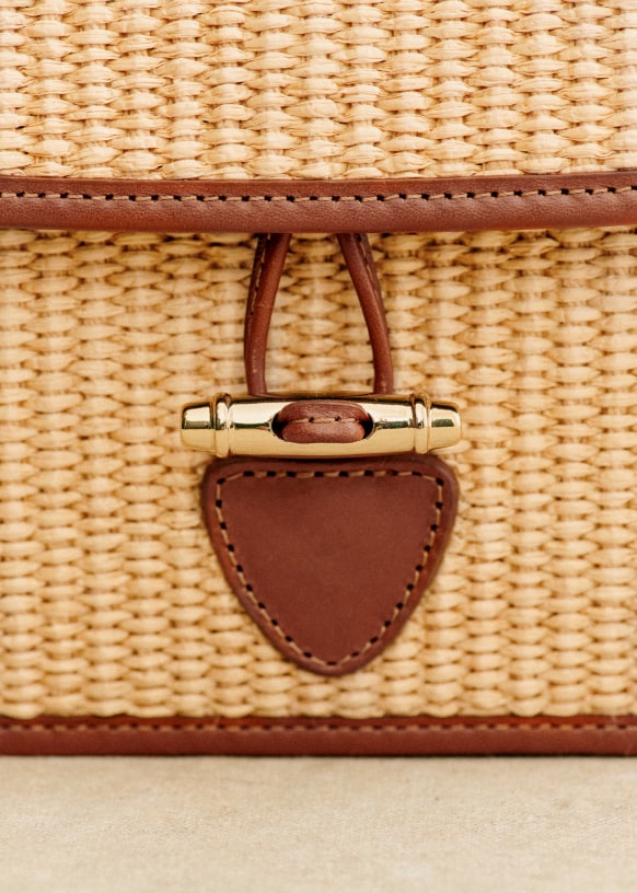 Milo Vintage Textile bag - Woven Straw - Textile - Sézane