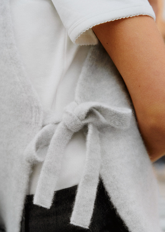 Axel Jumper - Gris Chiné Perle - Baby Alpaca - Octobre Éditions