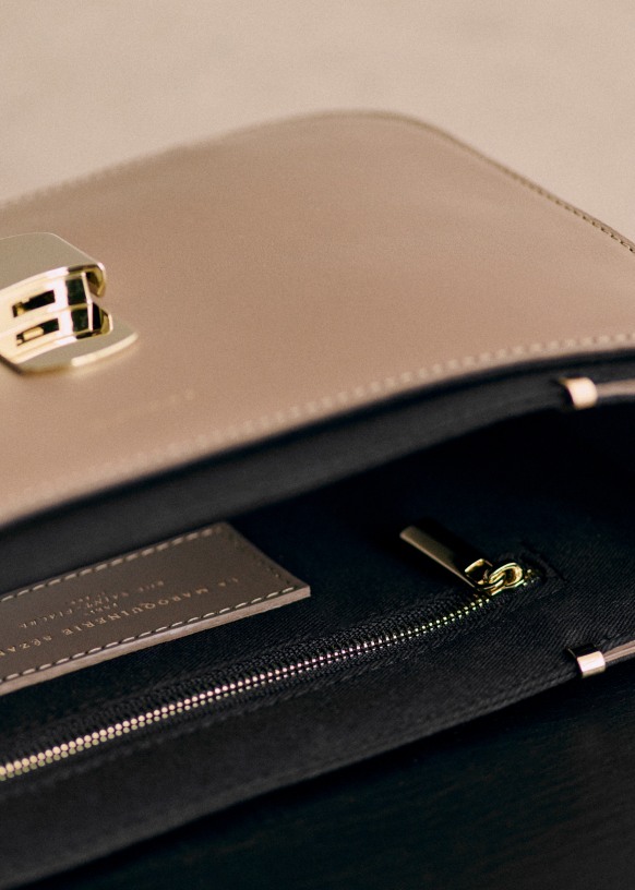 Milo Classic Bag - Brown Python Print - Sézane