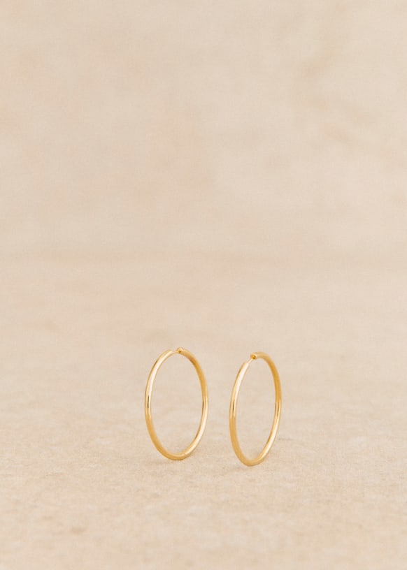 Große Creolen Eva - Silber - Silber - Sézane