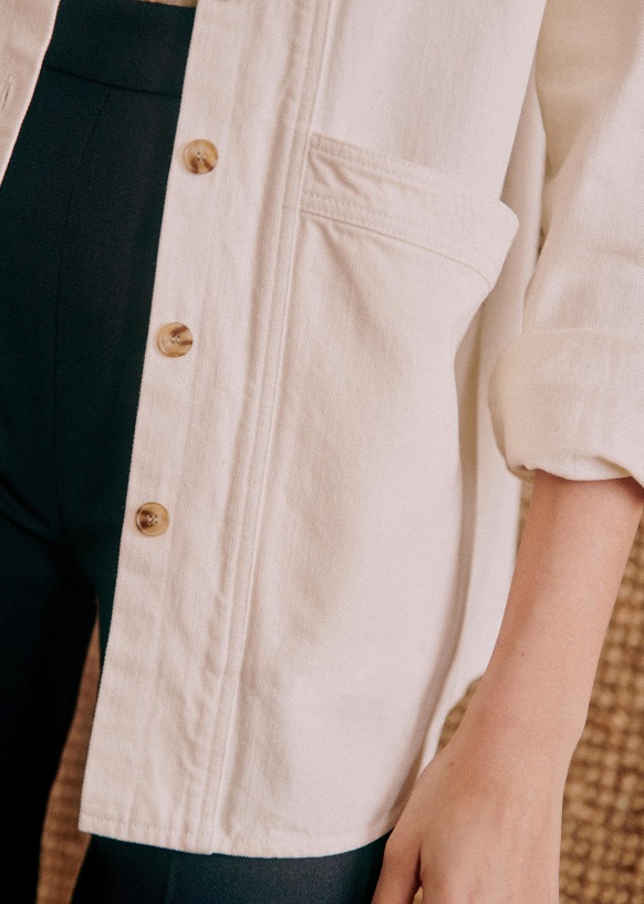 Will Jacket - Washed Black - Organic Cotton - Sézane