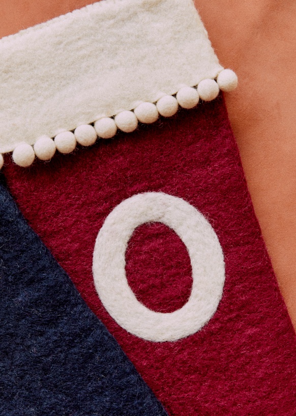 Calza di Natale Bordeaux - D - Sézane