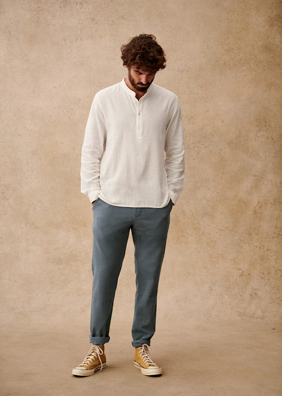 Buster Shirt - Vintage Blue - Cotton - Sézane