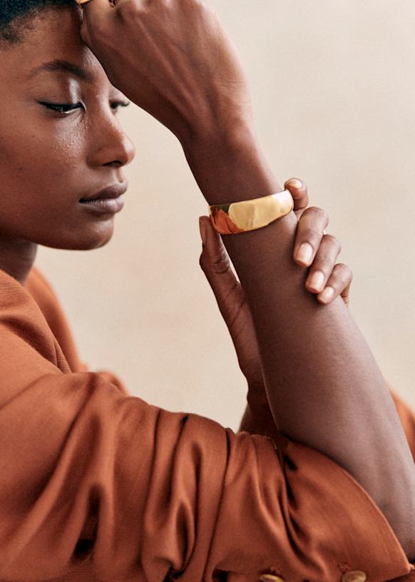 Morgane Bracelet - Gold - Majority recycled brass - Octobre Éditions