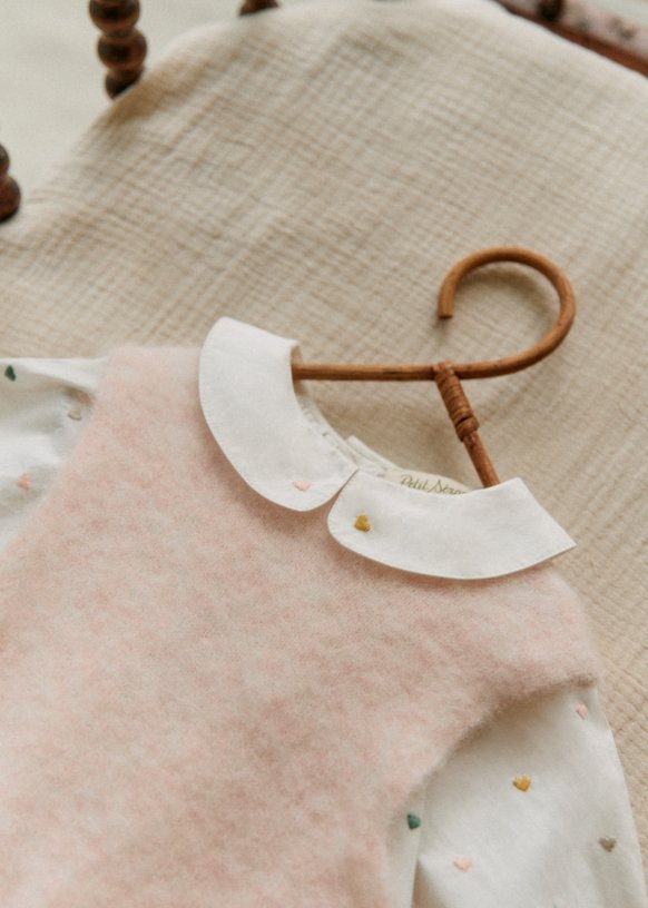 Pull Léandre - Rose Clair - Polyamide recyclé - Octobre Éditions