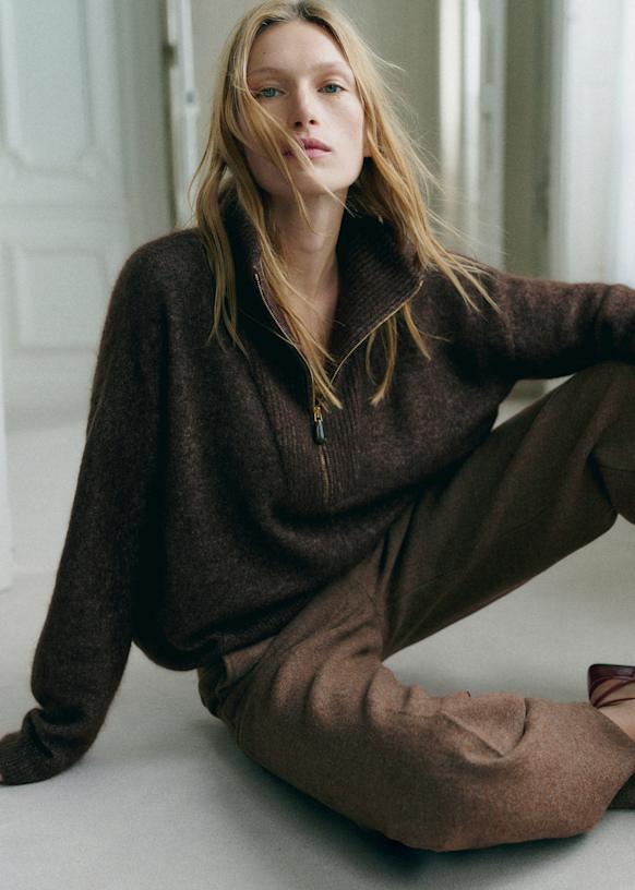 Jersey Tobias - Chocolate Oscuro - Lana Merino - Sézane