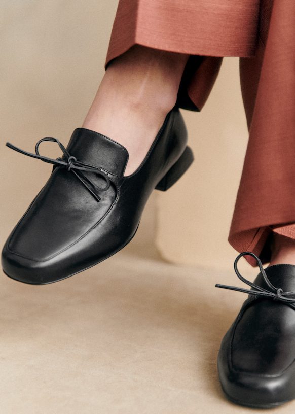Rita Loafers - Sézane x MDLO - Smooth Black - Smooth ovine leather - Sézane