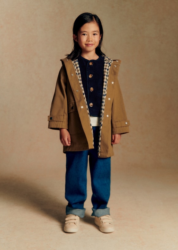 Auguste コート - キャメル - オーガニックコットン - オーガニック織物 - Sézane