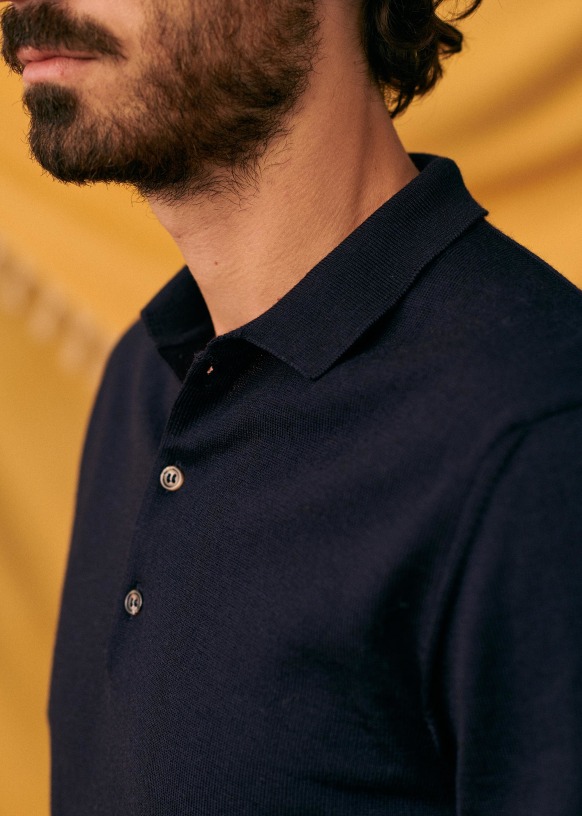 Mike Sweater - Navy - Wool - Octobre Éditions