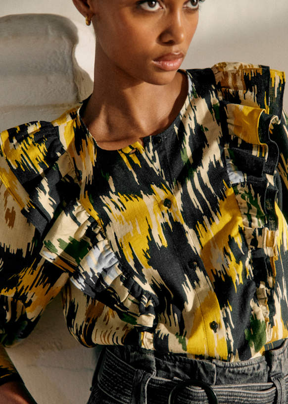 Boby Shirt - Cornelia Print - Viscose ECOVERO™ LENZING™ - Sézane