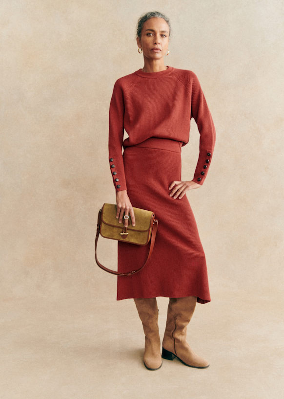 Pull Sami - Sienne - Laine Mérinos - Octobre Éditions