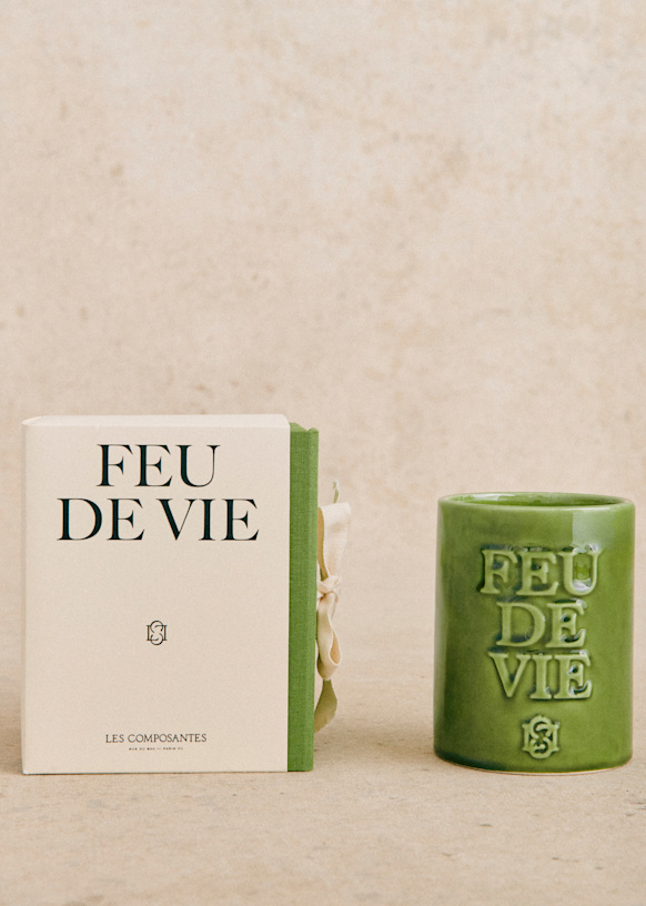 Feu de vie Candle - Fig - Ecru - Ceramic - Sézane