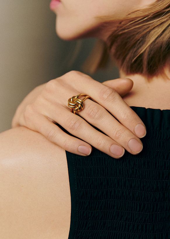 Lucia Ring - Silver - Majority recycled brass - Sézane