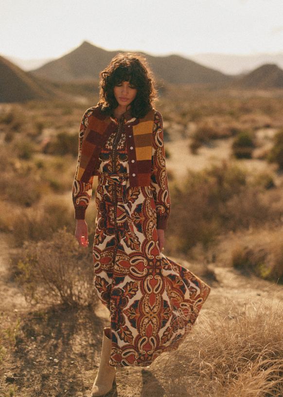 Robe Belma - Imprimé Palmera - Ramie - Sézane