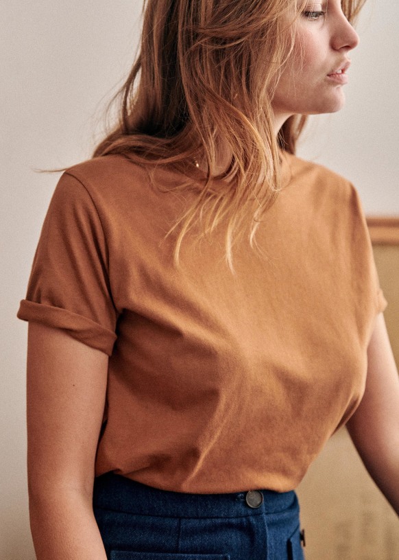 Conrad T-Shirt - Black - Organic Cotton - Sézane