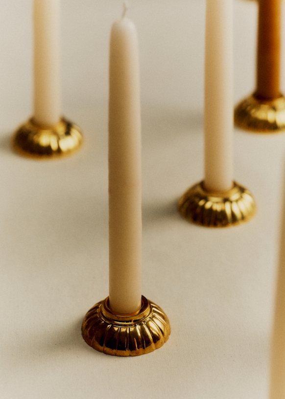 Canellato Candle Holder Set - Brass - Brass - Octobre Éditions