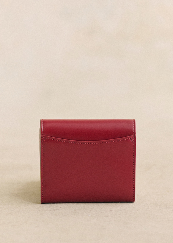 Milo Small Wallet - Icy carmine red - Smooth cowhide leather - Octobre ...