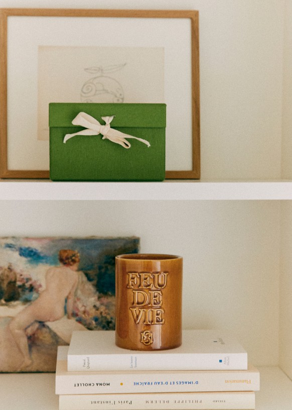 Feu de vie Candle - Amber - Raspberry - Ceramic - Octobre Éditions