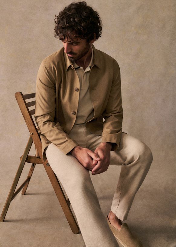 Irwin Jacket - Steel Blue - Linen - Sézane