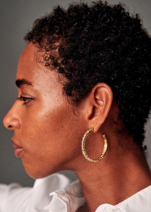 Joe Hoop Earrings - Gold - 3 micron Gold-plated metal - Octobre Éditions