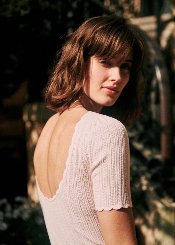 Romy Knitwear - White - Viscose - Sézane