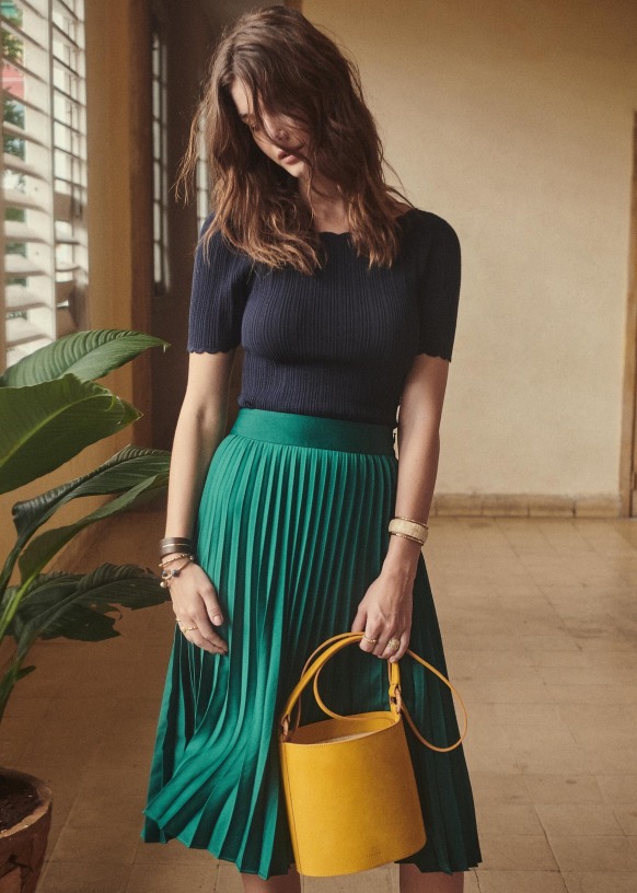 Romy Knitwear - Navy - Viscose - Sézane