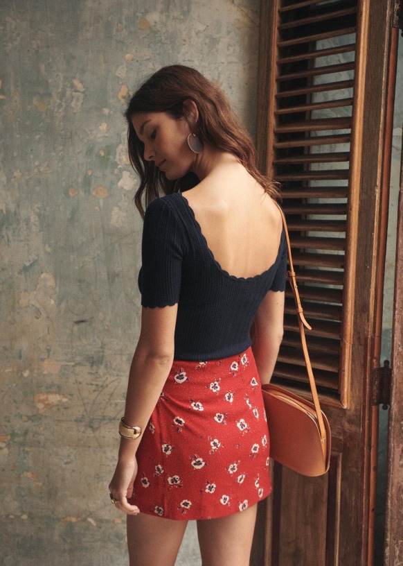 Romy Knitwear - Navy - Viscose - Sézane