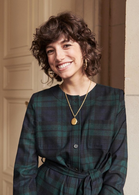 Josefa dress. - Navy - Polyester - Sézane