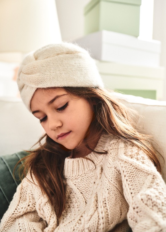 Anne children hat. - Ecru - Kid mohair - Sézane