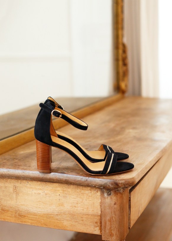 High Eva Sandals - Coral Gold - Bovine leather - Sézane